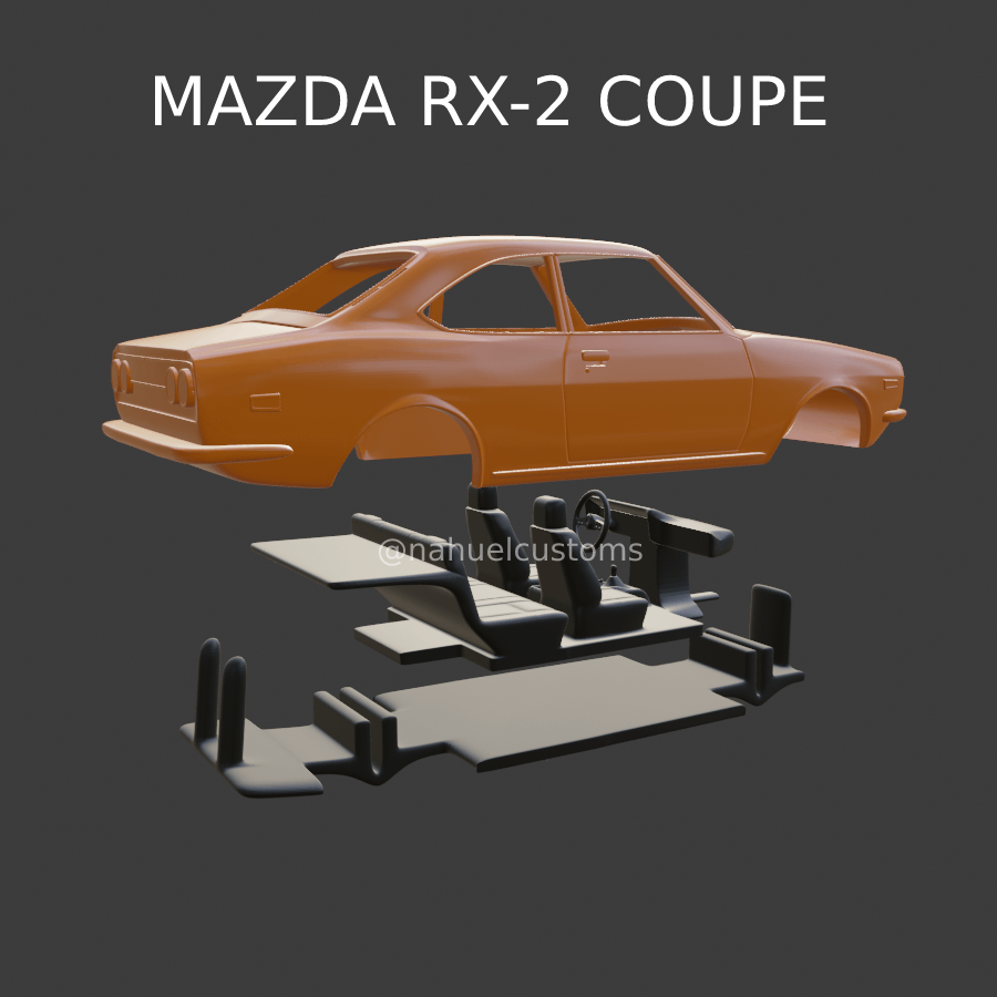 STL file Mazda RX-2 Coupe - RX2 - Car body 🚗・3D printer design to ...