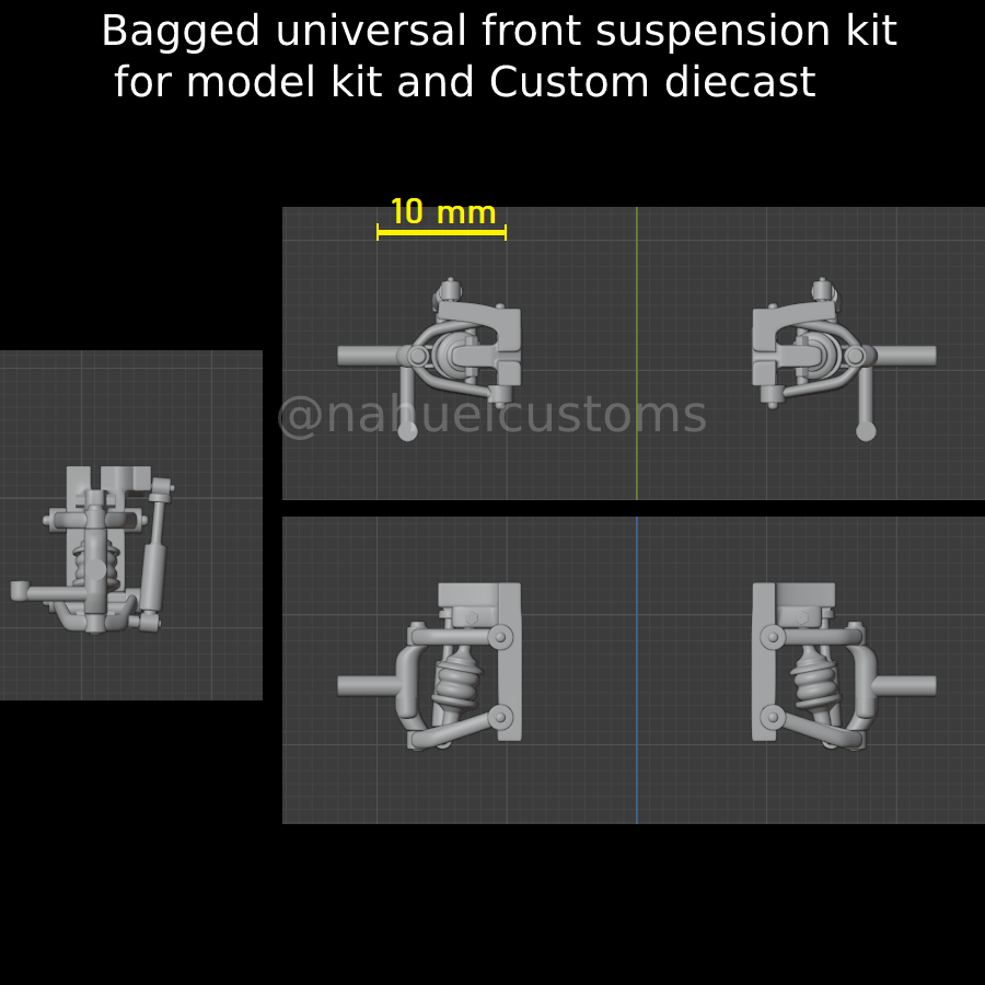 👽 Bagged universal front suspension kit for model kit and Custom ...