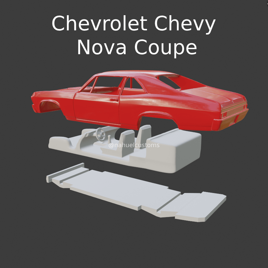 STL file Chevrolet Chevy Nova Coupe 🚙 ・3D printable design to download ...