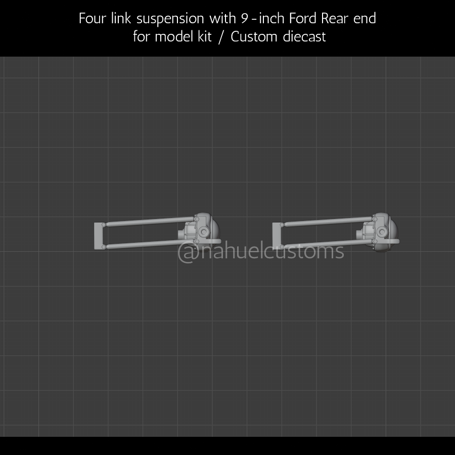 🔗 Four link suspension with 9-inch Rear end for model kit / Custom ...