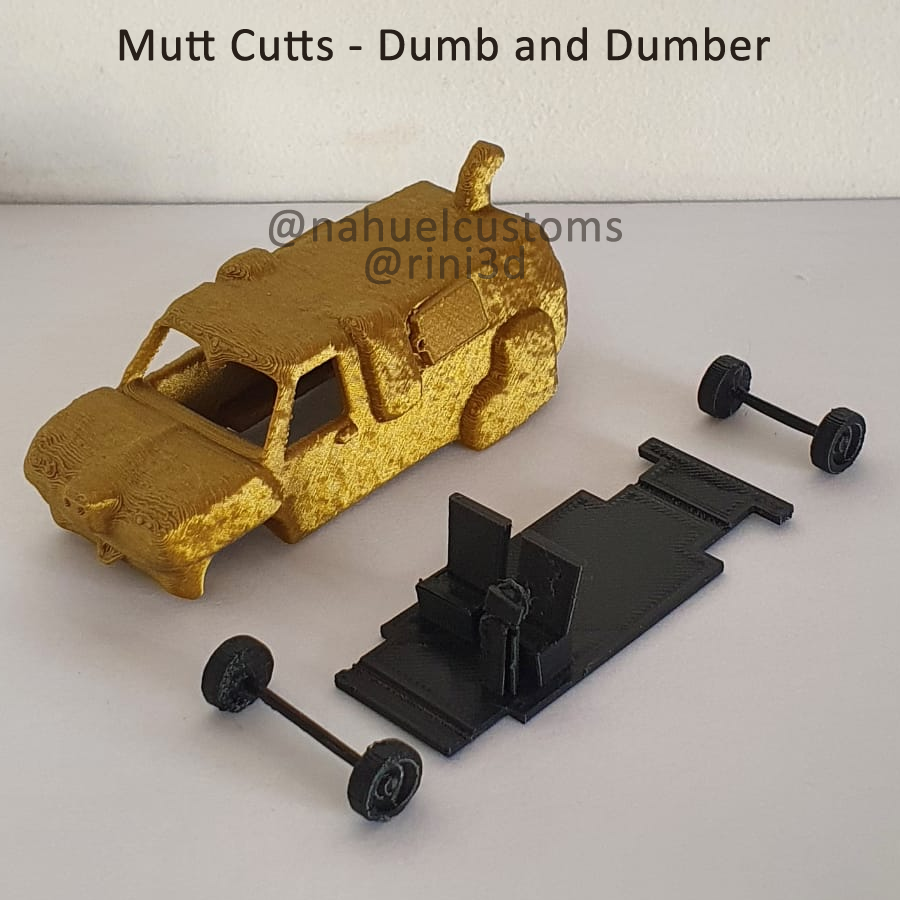 🚗 Mutt Cutts - Dumb and Dumber・ STL File for ・Cults