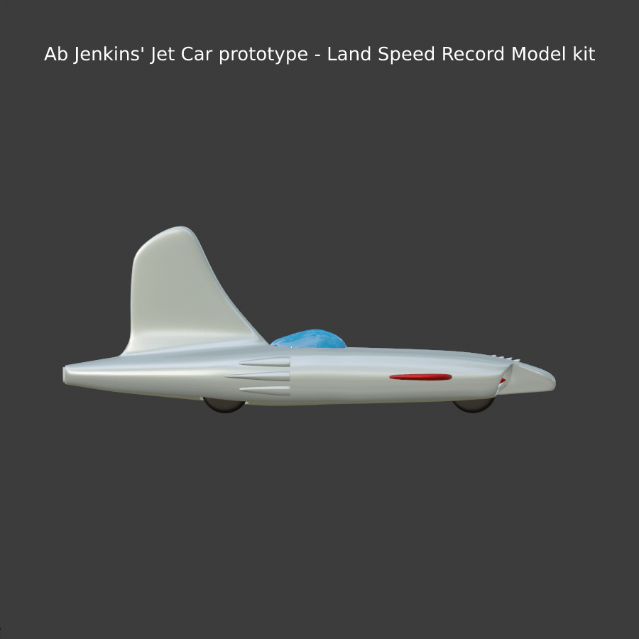 🚗 Ab Jenkins' Jet Car prototype - Land Speed Record Model kit・ STL File ...