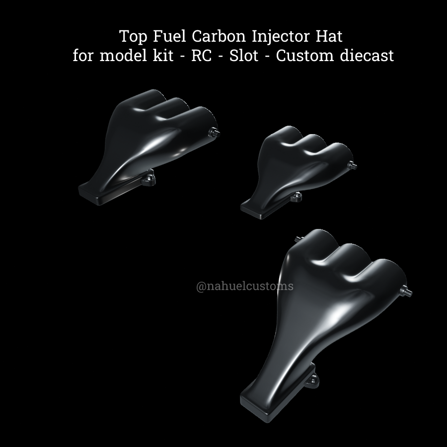 🔝 Top Fuel Carbon Injector Hat for model kit - RC - Slot - Custom ...