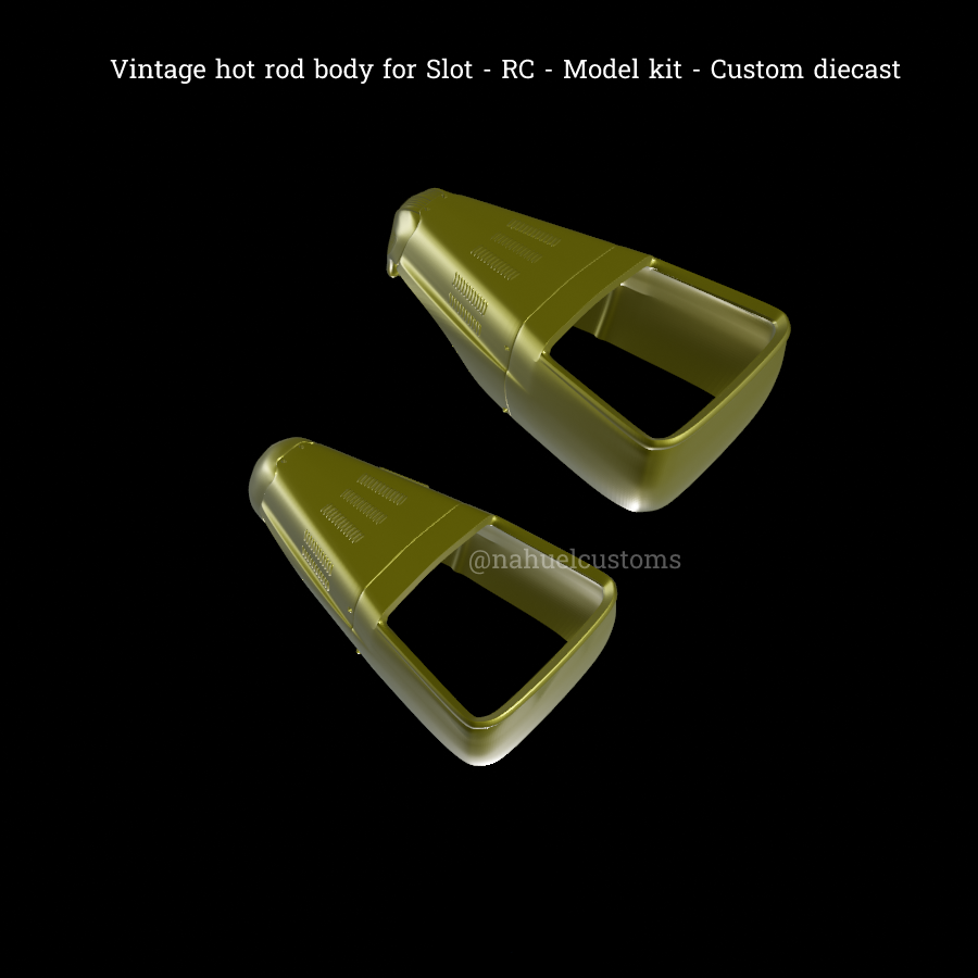 🥵 Vintage hot rod body for Slot - RC - Model kit - Custom diecast・ STL ...