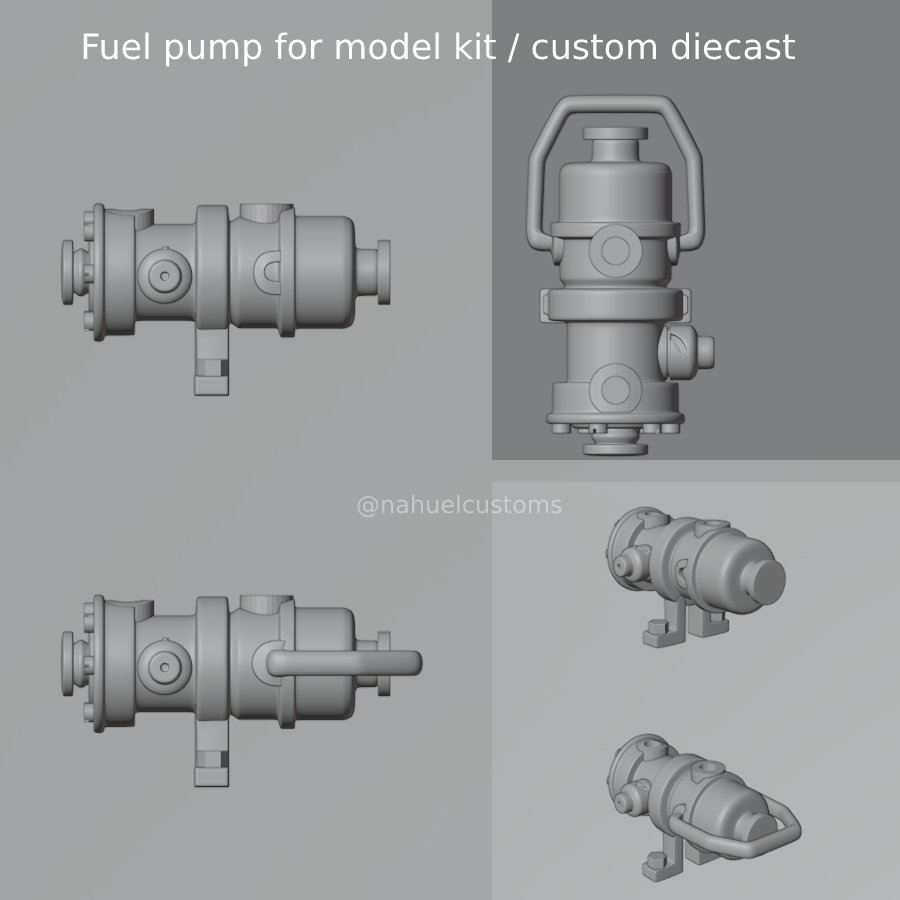 STL-Datei Kraftstoffpumpe für Modellbausatz / Custom Diecast 👽・3D ...
