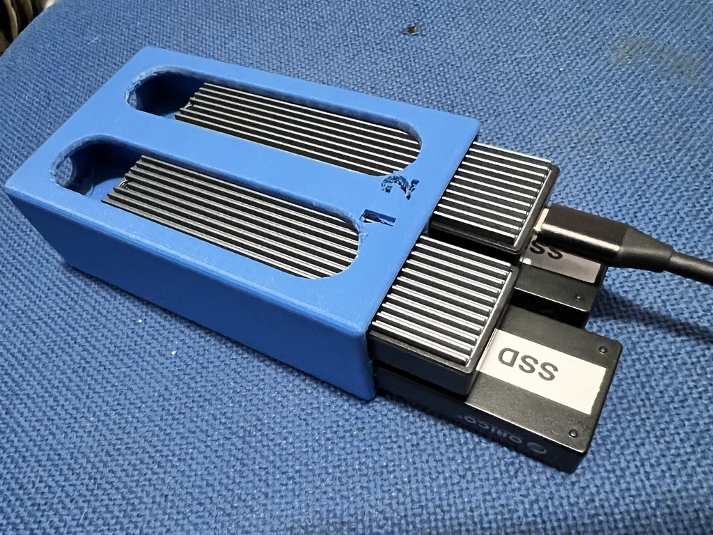 📷 Quad Orico M.2 Caddy・Free 3D File for ・Cults