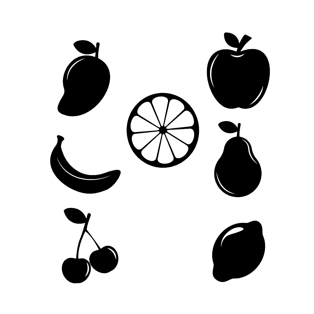 3D file Tropical Fruits 2D Decor 🍹・3D printable model to download・Cults