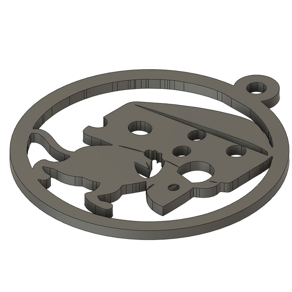 3D file Cheese Carrying Mouse Christmas Toy 🧀 ・3D print object to ...