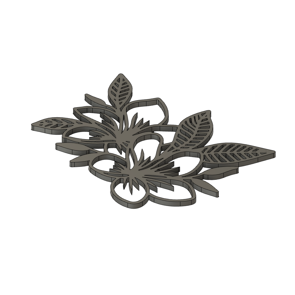 3D file Flower 2D Decoration 💐 ・3D printer design to download・Cults