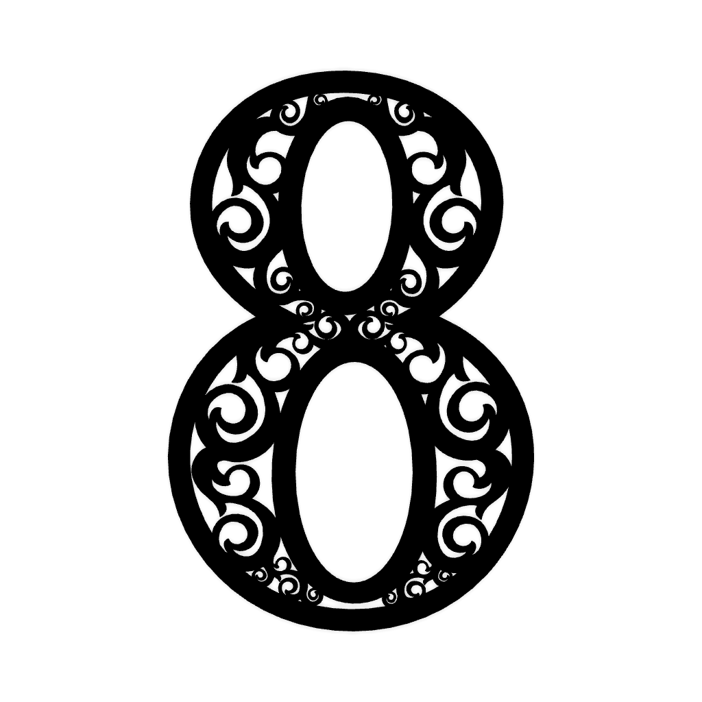 🎨 Numeric Art 2D Number・ 3D File for ・Cults
