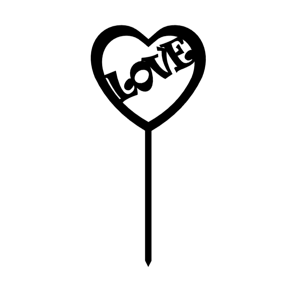 Archivo 3D Topper del amor 🖼️ ・Diseño para descargar y imprimir en 3D・Cults