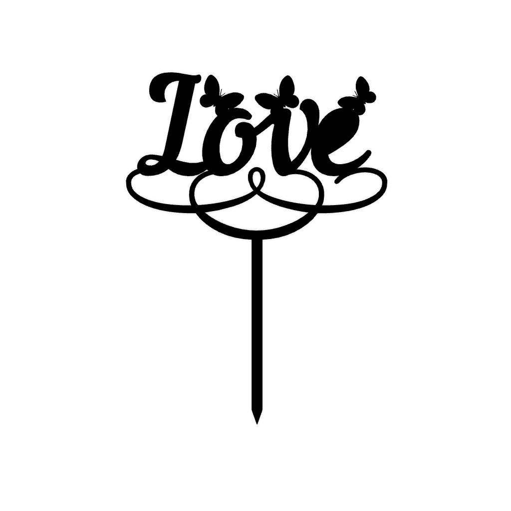Archivo 3D Topper del amor 🖼️ ・Diseño para descargar y imprimir en 3D・Cults