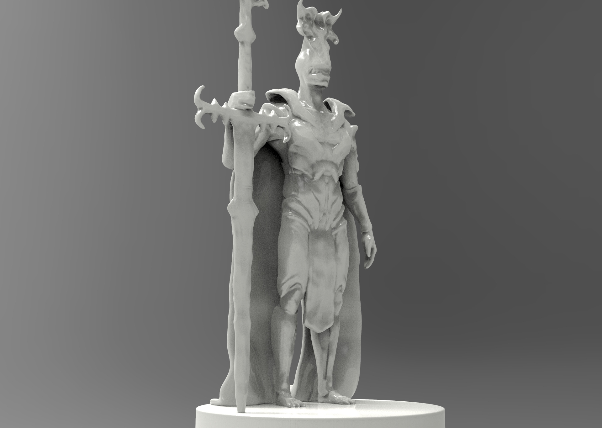 STL file Demon Knight 👹・3D printing template to download・Cults