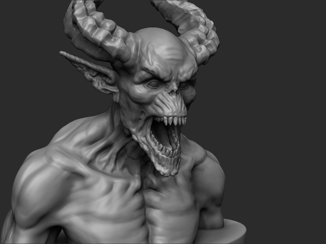 STL file Demon - 3D printing ready 👹 (OBJ)・3D printable design to ...