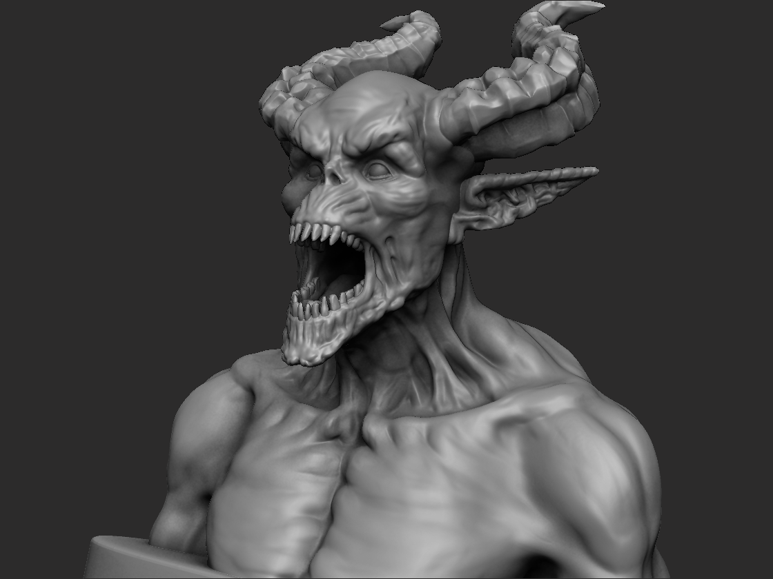 STL file Demon - 3D printing ready 👹 (OBJ)・3D printable design to ...