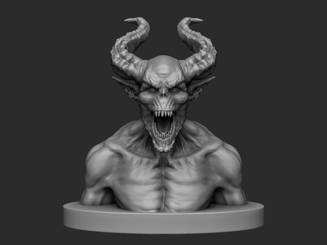 STL file Demon - 3D printing ready 👹 (OBJ)・3D printable design to ...