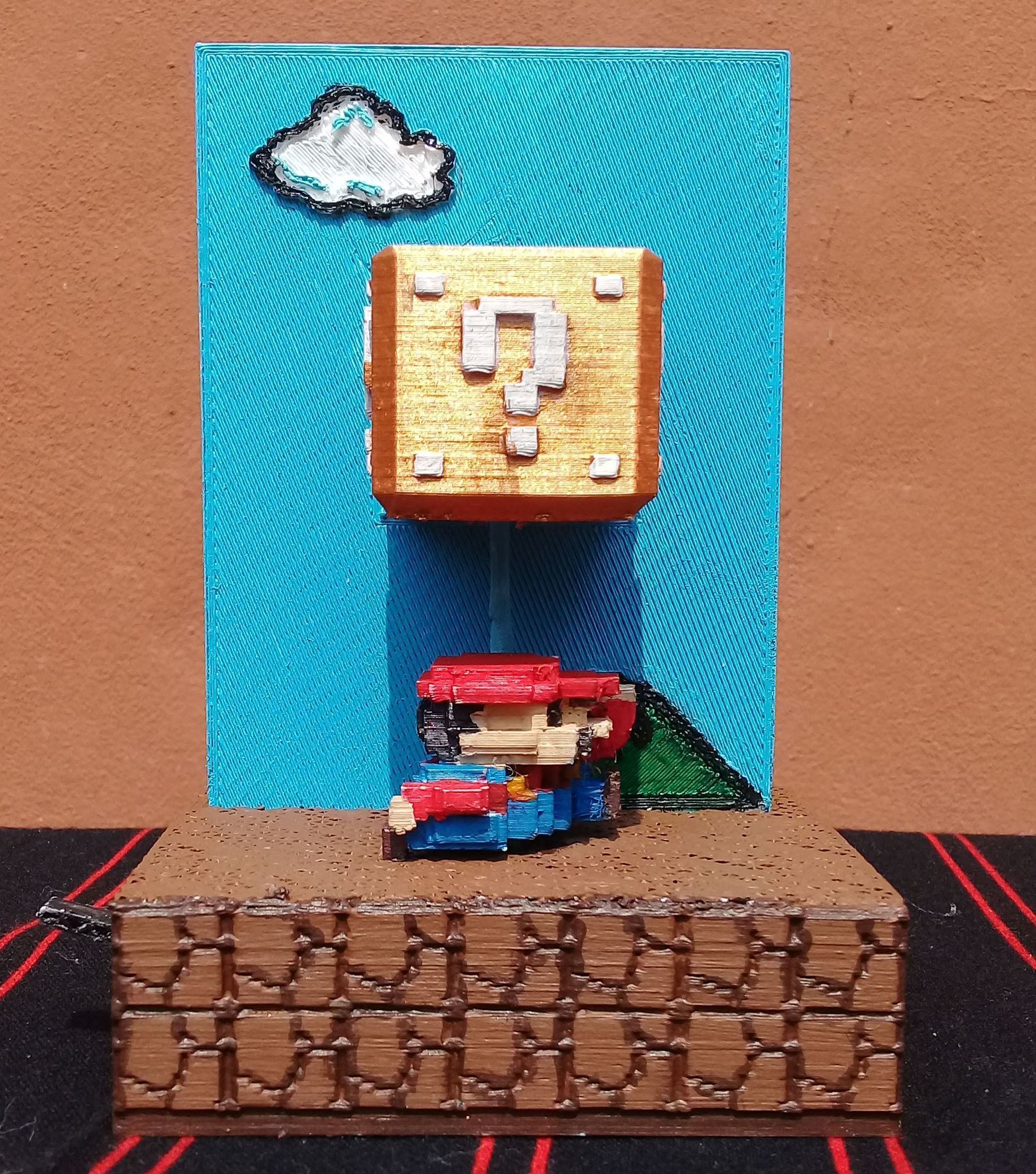 STL file Jumping Mario Bros. 🎮 ・3D printable model to download・Cults
