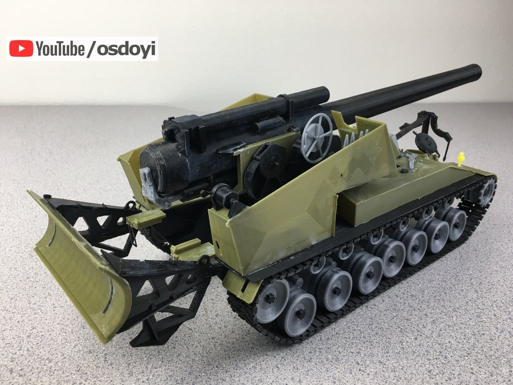 3D printing 3D Printing T92 Self-propelled Artillery(Challenge your ...