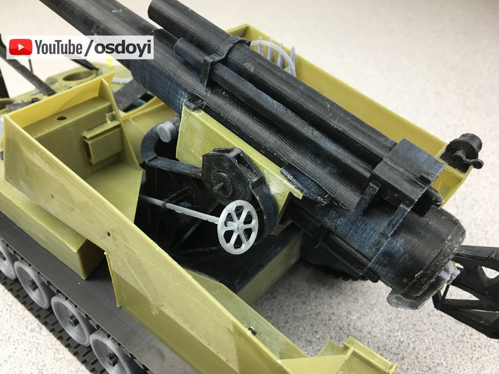 3D printing 3D Printing T92 Self-propelled Artillery(Challenge your ...