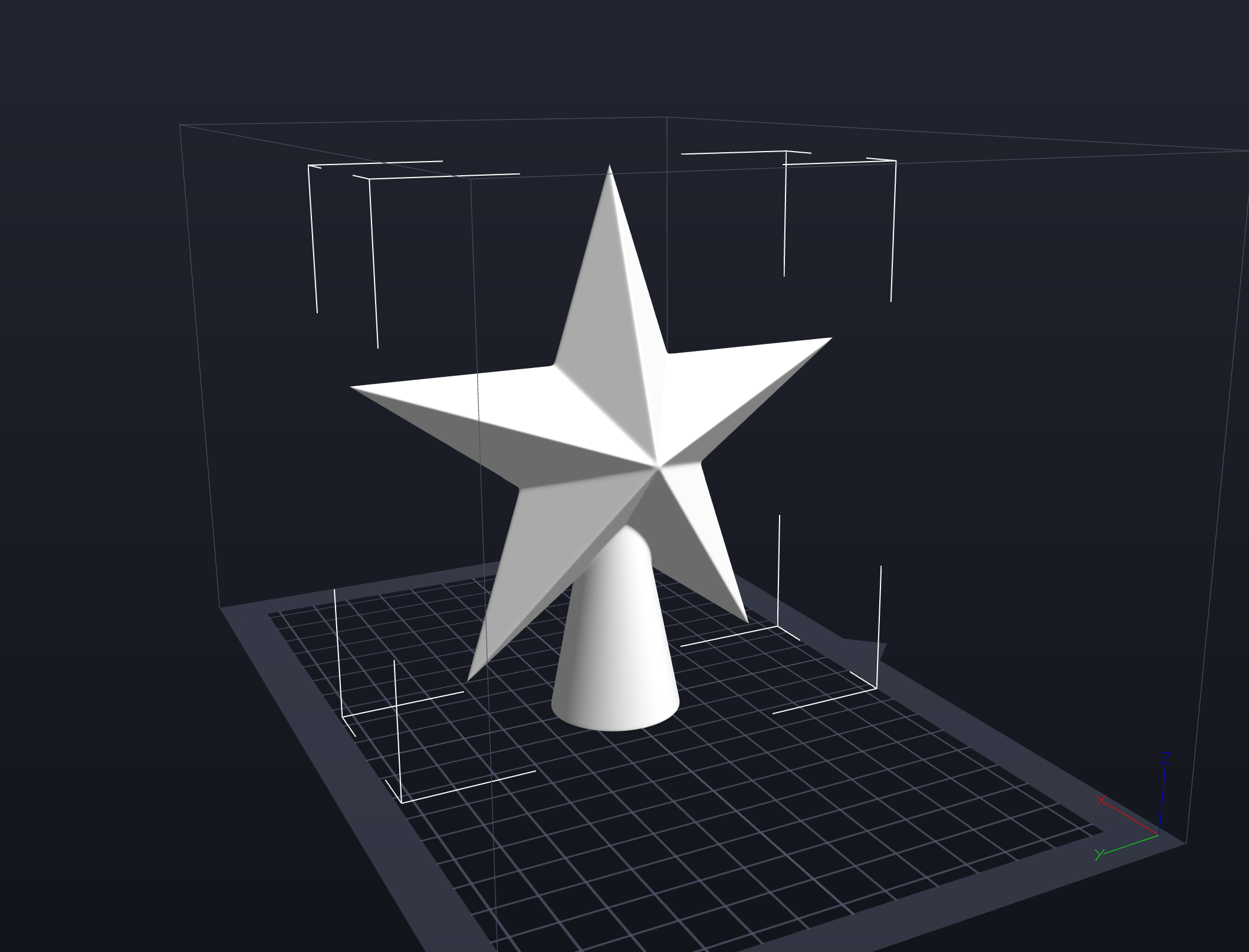 🎄 Commercial License Pine Christmas Tree Top Star・ STL File for 3D ...