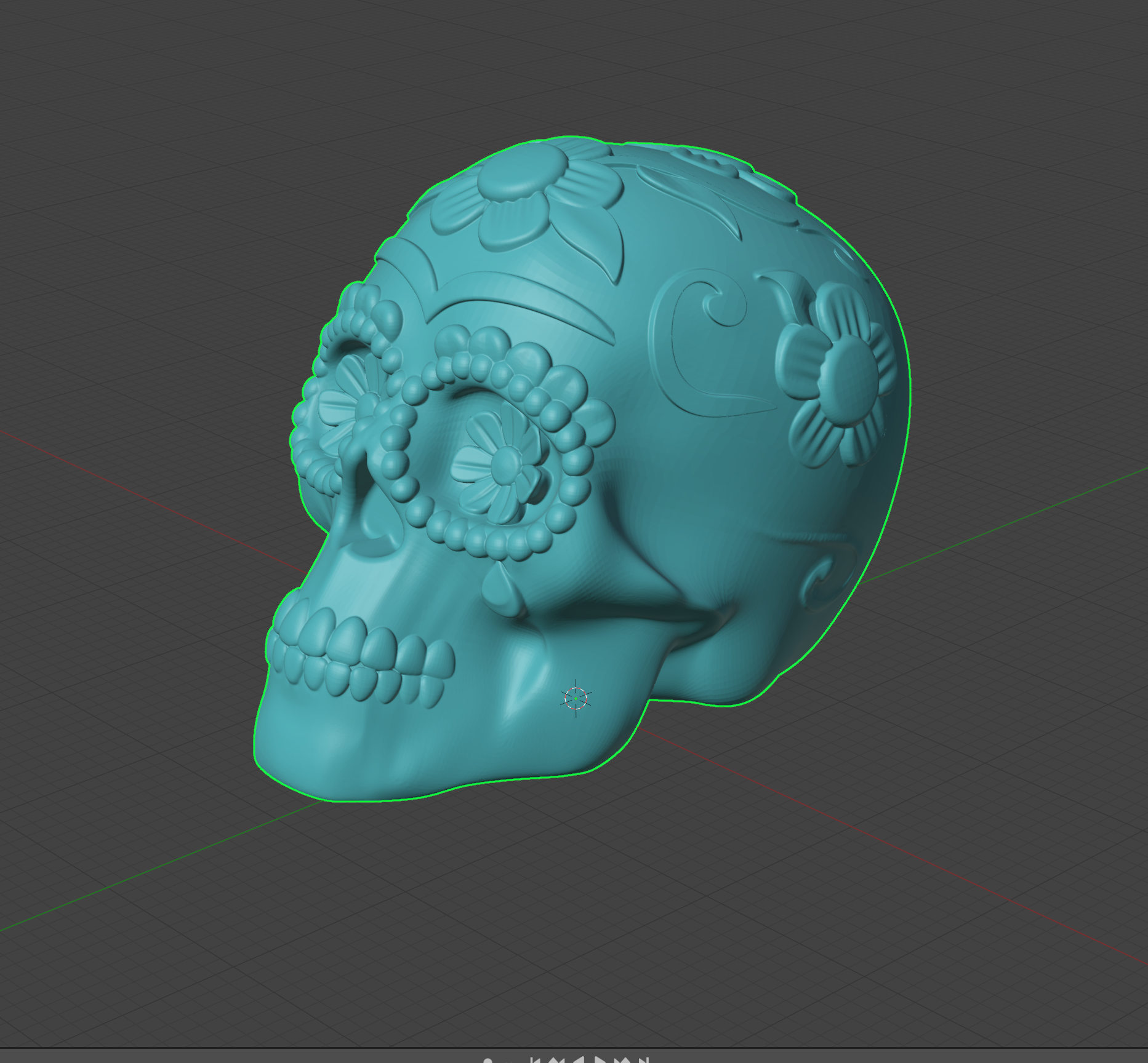💀 FRIDA KAHLO SUGAR SKULL 3D MODEL・ STL File for ・Cults