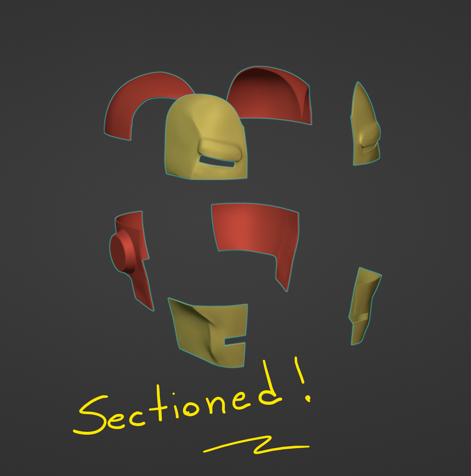 👨 IRON MAN HELMET COMIC VERSION・ STL File for ・Cults
