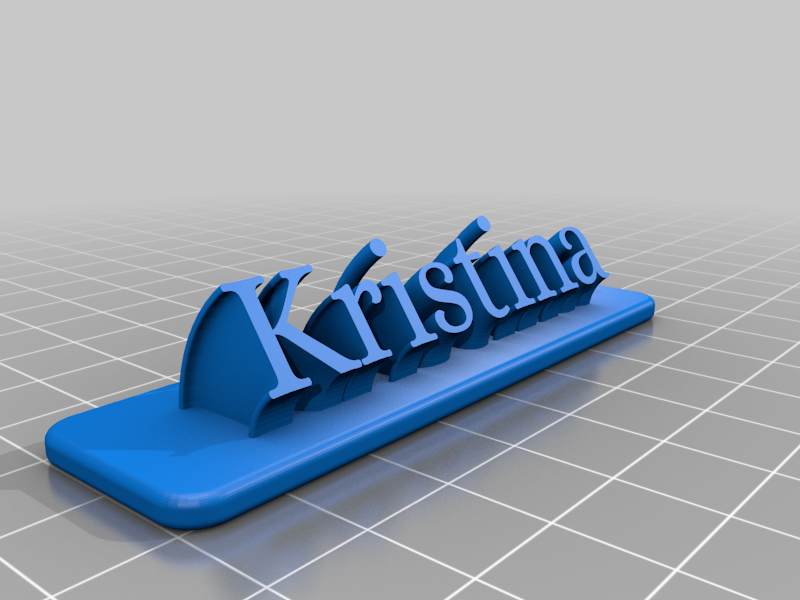 Free STL file My Customized Sweeping Name Plate remix 🏢 ・3D printer ...