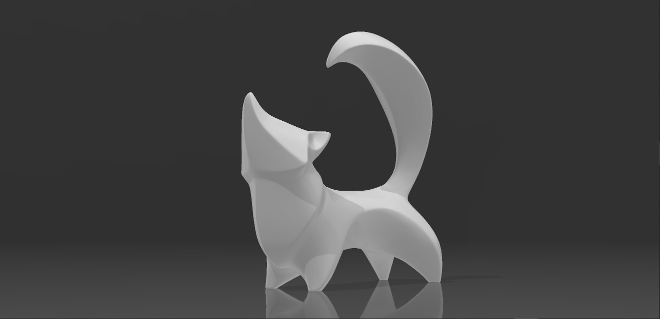 STL file The Stylized Fox 3D print model 3D print model 🦊 ・Model to ...