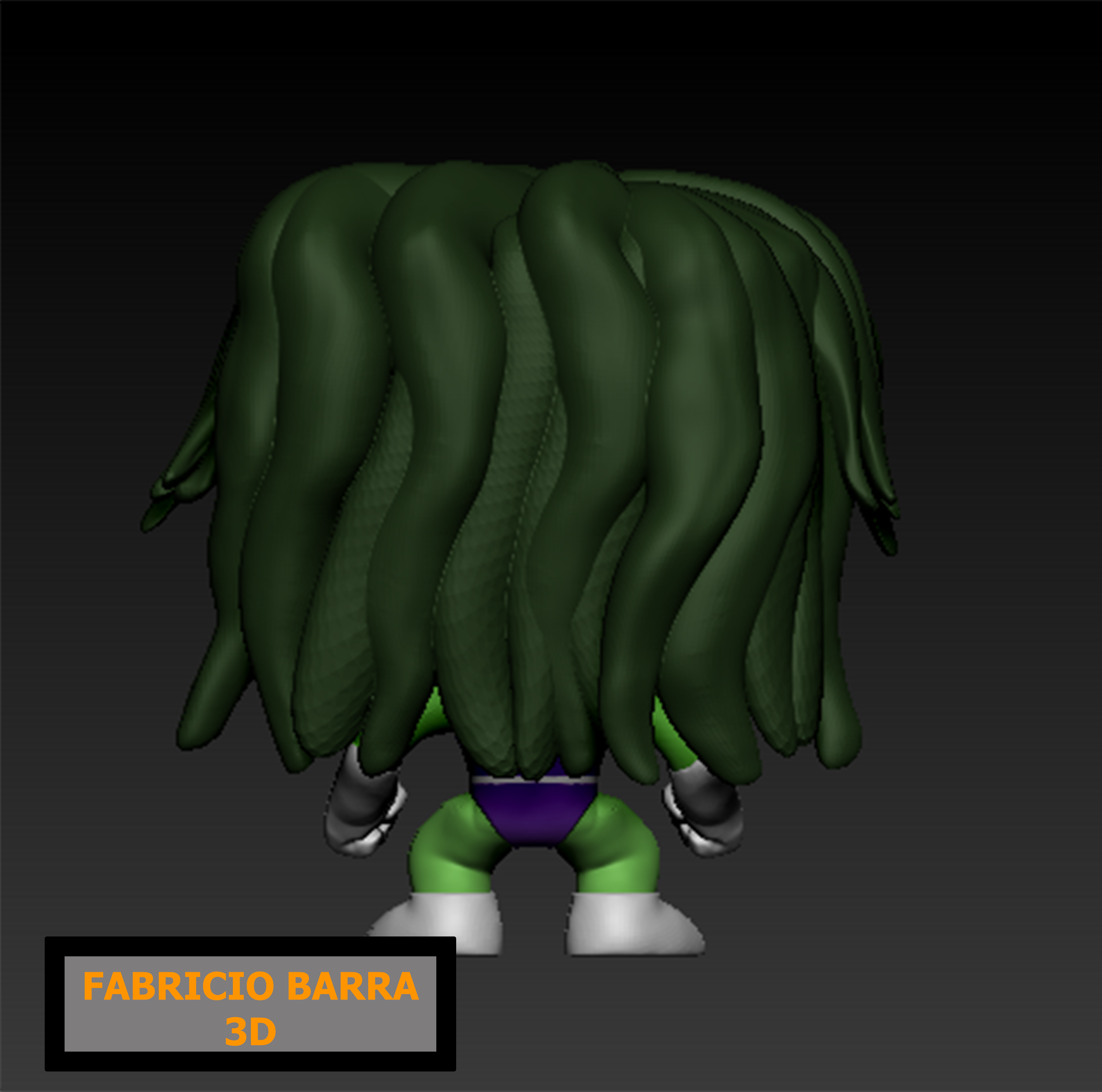 STL file She-hulk 👽 (OBJ)・3D printing idea to download・Cults