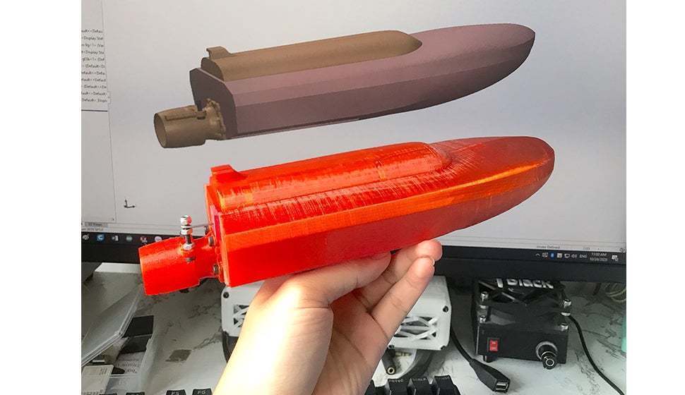 🛥️ Jet Boat mini motor 180 body V2・Free STL File for ・Cults