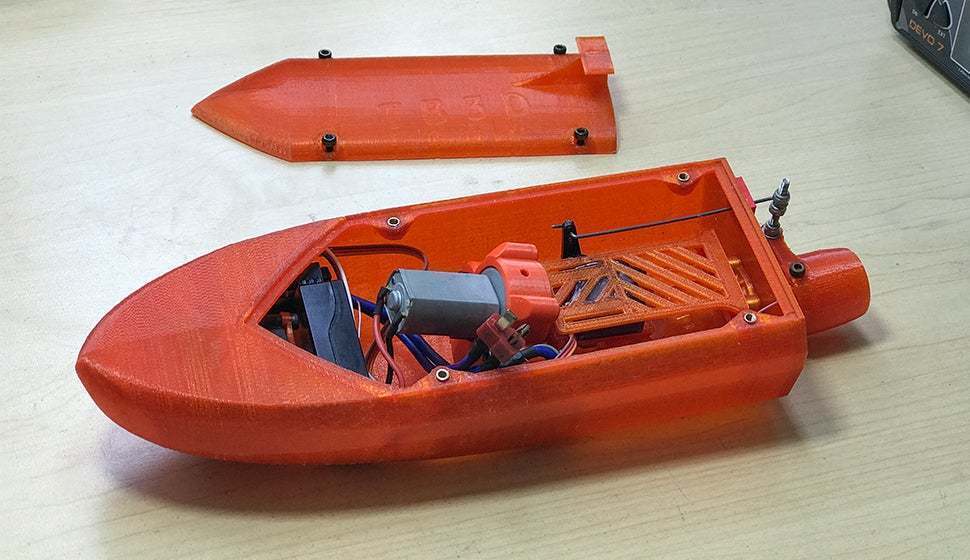 🛥️ Jet Boat mini motor 180 body V2・Free STL File for ・Cults
