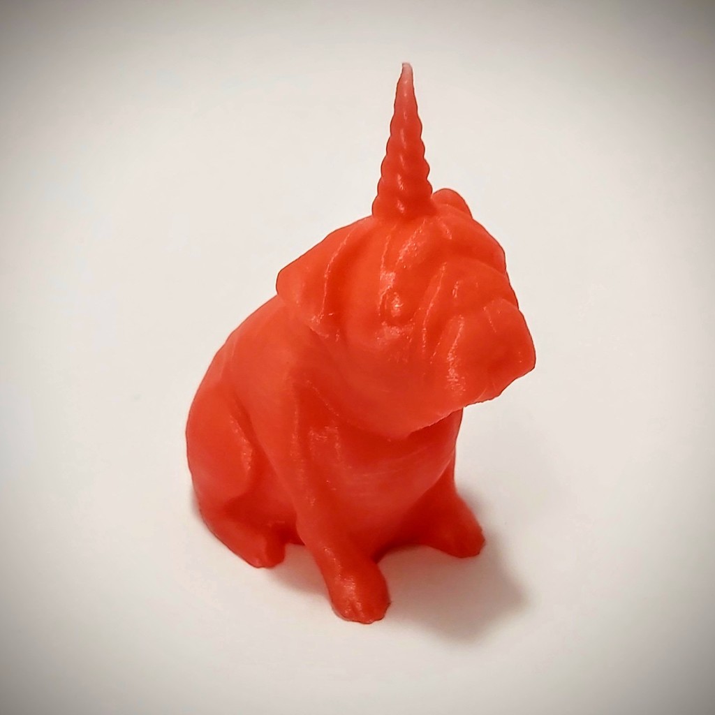 🐶 Mythical Pugicorn・Free 3D File for ・Cults