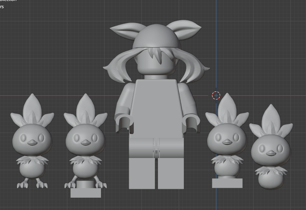 🏗 Trainer May and Torchic (Lego Compatible・ 3D File for ・Cults