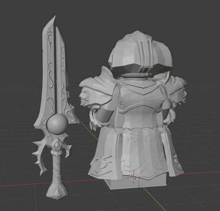 🦁 Anduin Full Armor (minifigure compatible)・ STL File for 3D printing・Cults