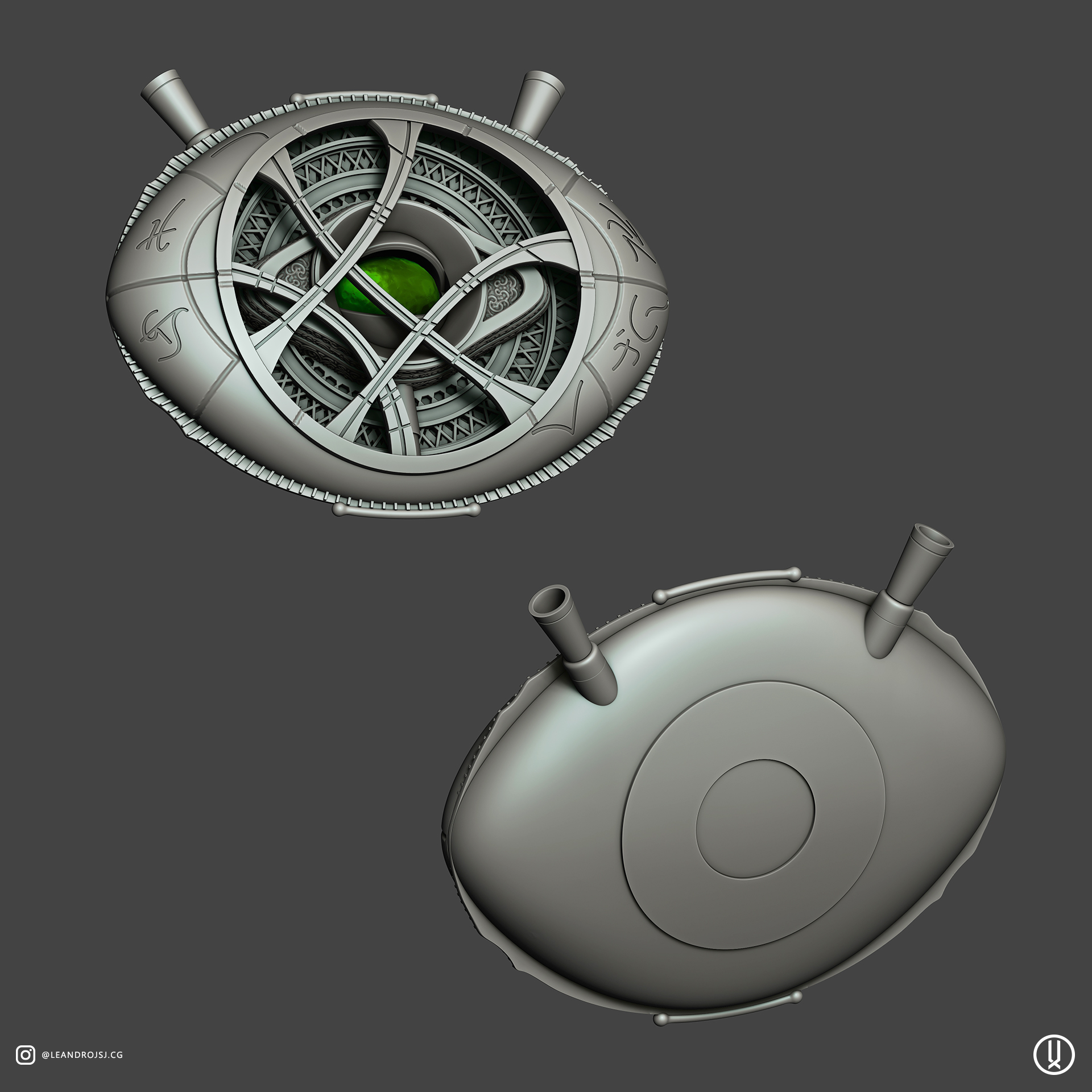👁️ Eye of Agamotto With Stand・ STL File for ・Cults