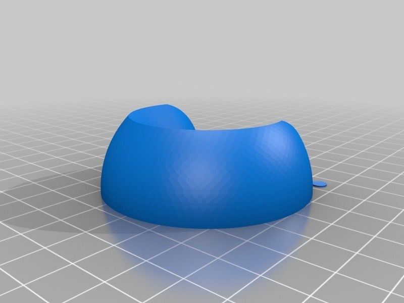 Free STL file Hemi-demi-sphere with corner support tabs 🧩 ・3D printer ...