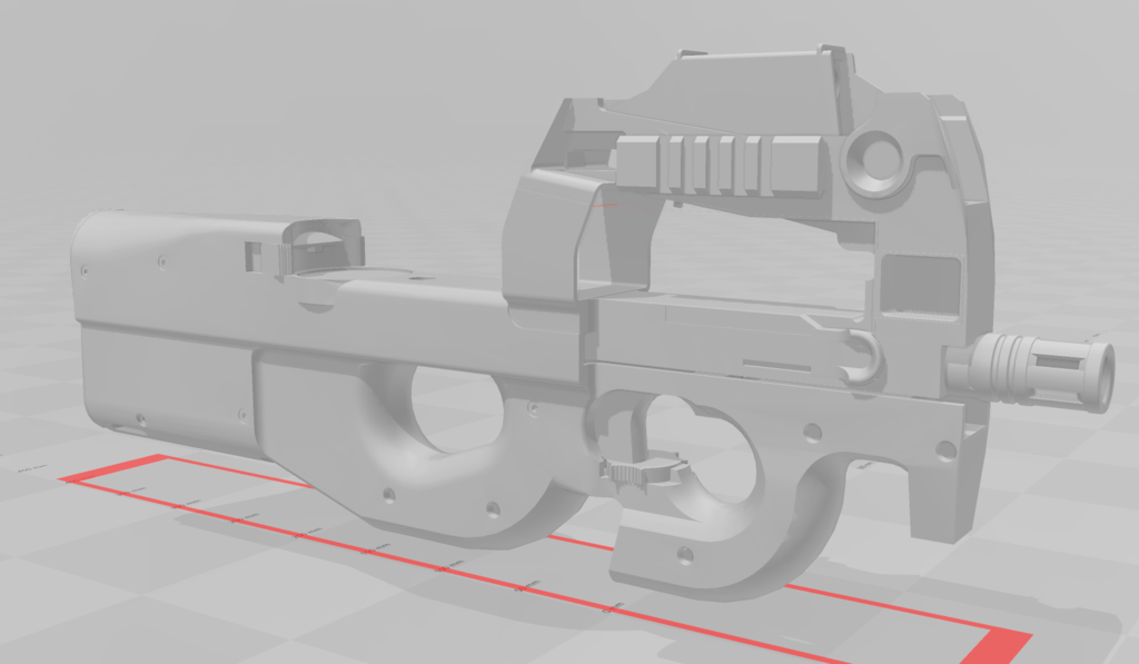 🔫 P90 USAF 3D printable 1:1・Free STL File for ・Cults