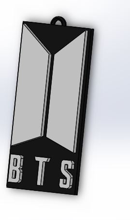 Free STL file BTS Keychain 🗝️ ・3D printer design to download・Cults