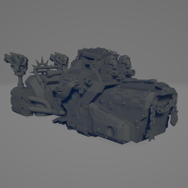 😡 Dark Crusader Grav Bike - Angry Priest of Death・Free STL File for ・Cults