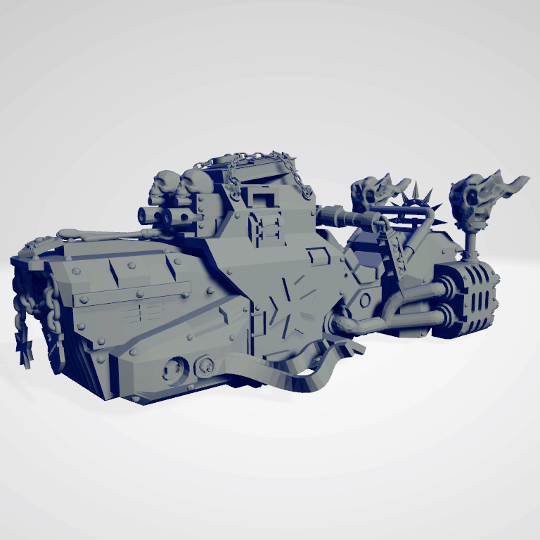 😡 Dark Crusader Grav Bike - Angry Priest of Death・Free STL File for ・Cults