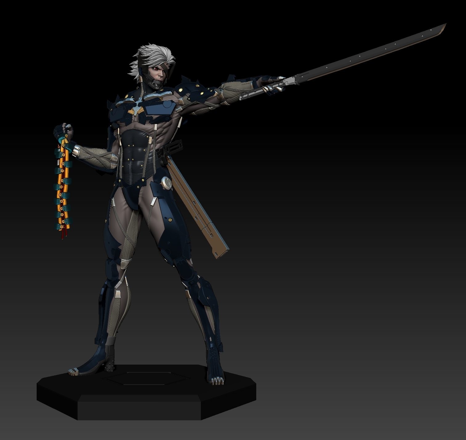 ⚙️ Raiden Statue, Metal Gear Solid・ 3D File for ・Cults