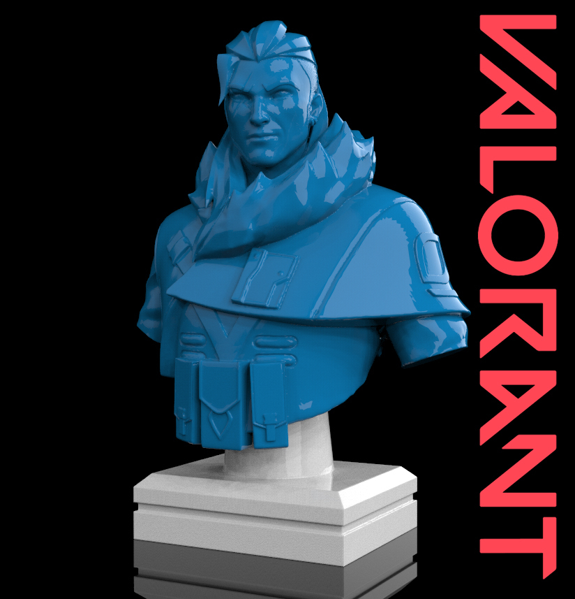 STL file Sova from Valorant Bust 👤 (OBJ)・3D printable model to download ...