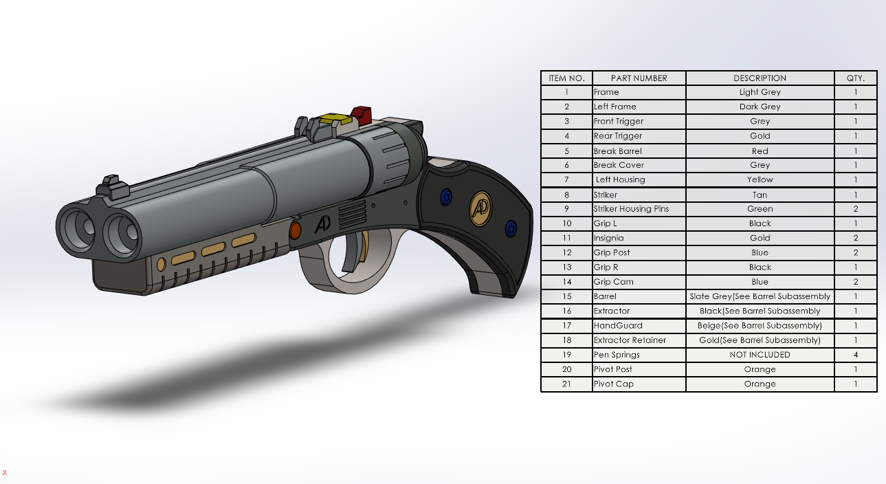 🔫 K-211 Sci-Fi Shotgun for PPS Airsoft Shells・ 3D File for 3D printing ...