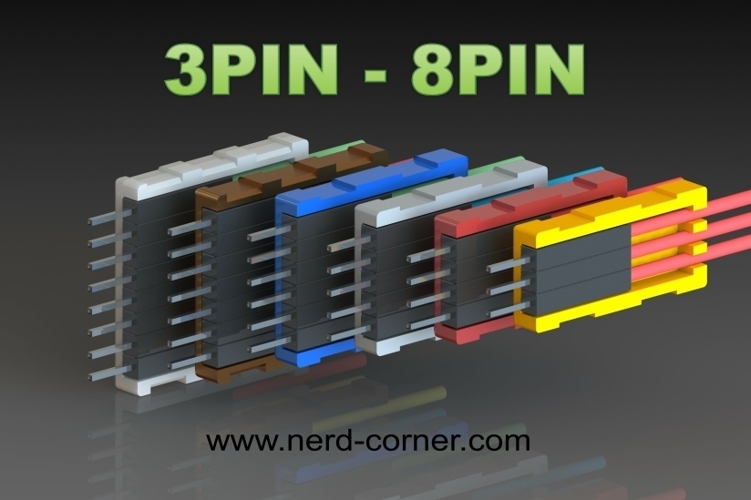 Free 3D file CONNECTORS Edition 3-8 PIn Dupont Jumper-Cable 🧷 ・3D printable model to download・Cults