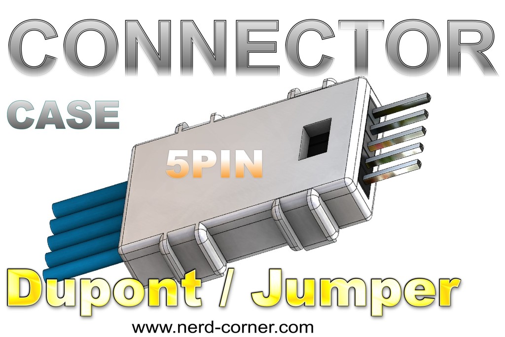 Free 3D file Connector housing Dupont 5Pin 🔧 ・3D print design to ...