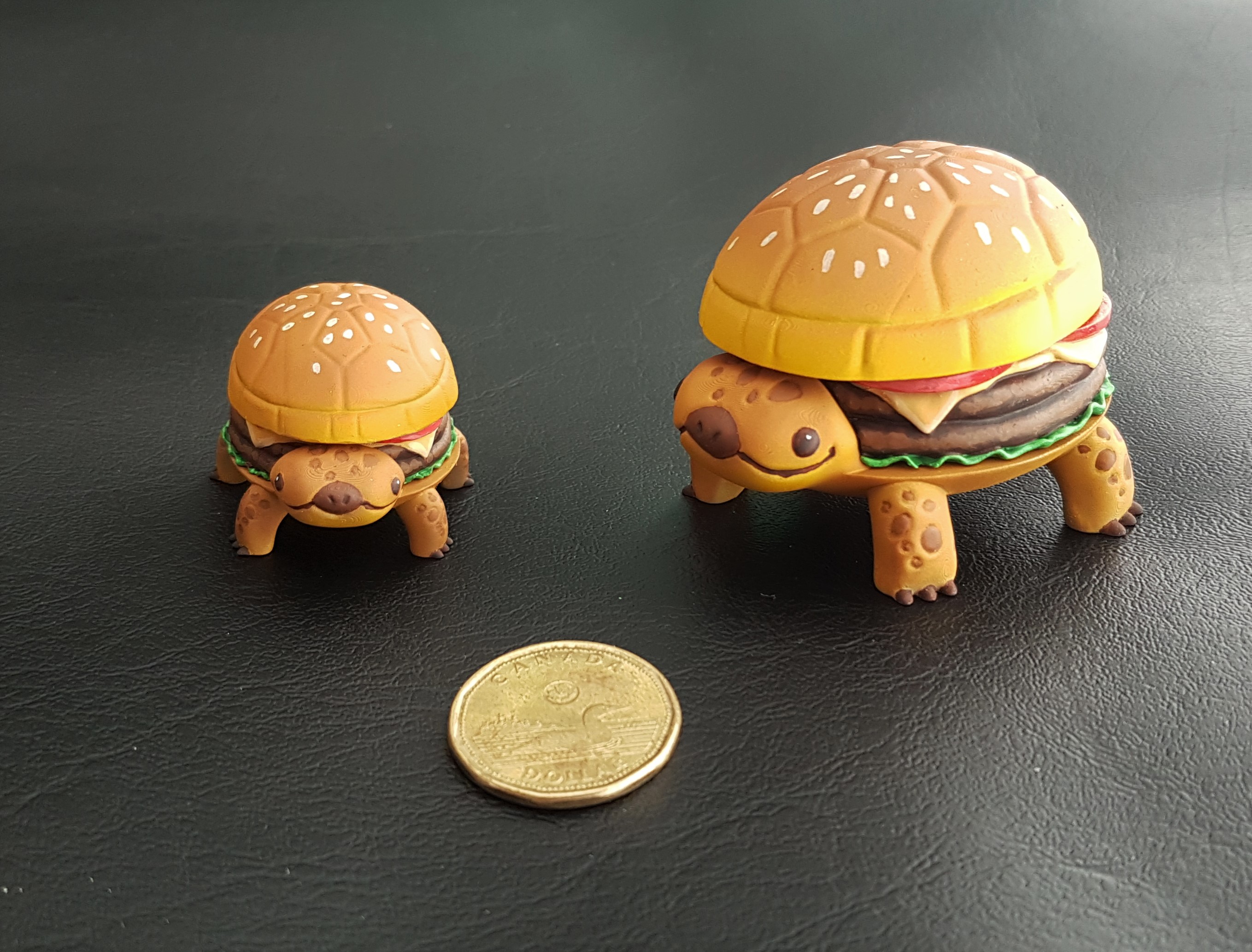 3D printed CUTE TURTLE BURGUER FIGURE • made with EPAX e10・Cults