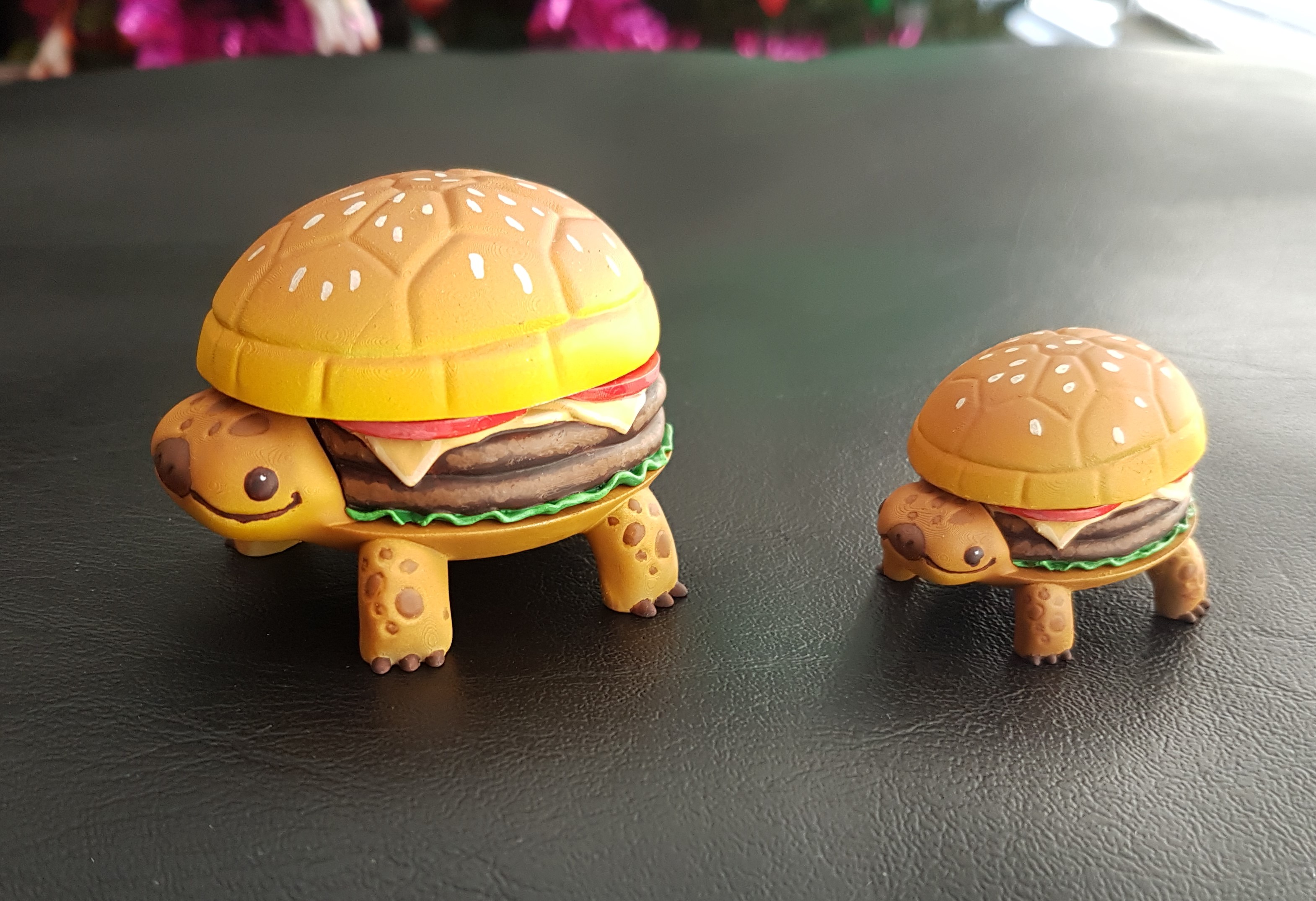 3D printed CUTE TURTLE BURGUER FIGURE • made with EPAX e10・Cults