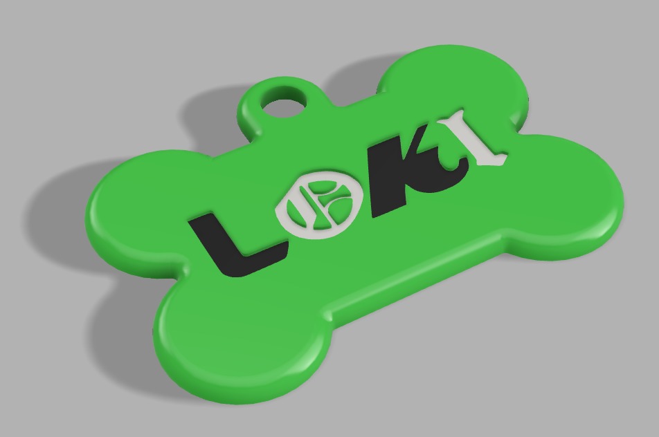 STL file Loki dog tag 🐕 ・3D printing model to download・Cults
