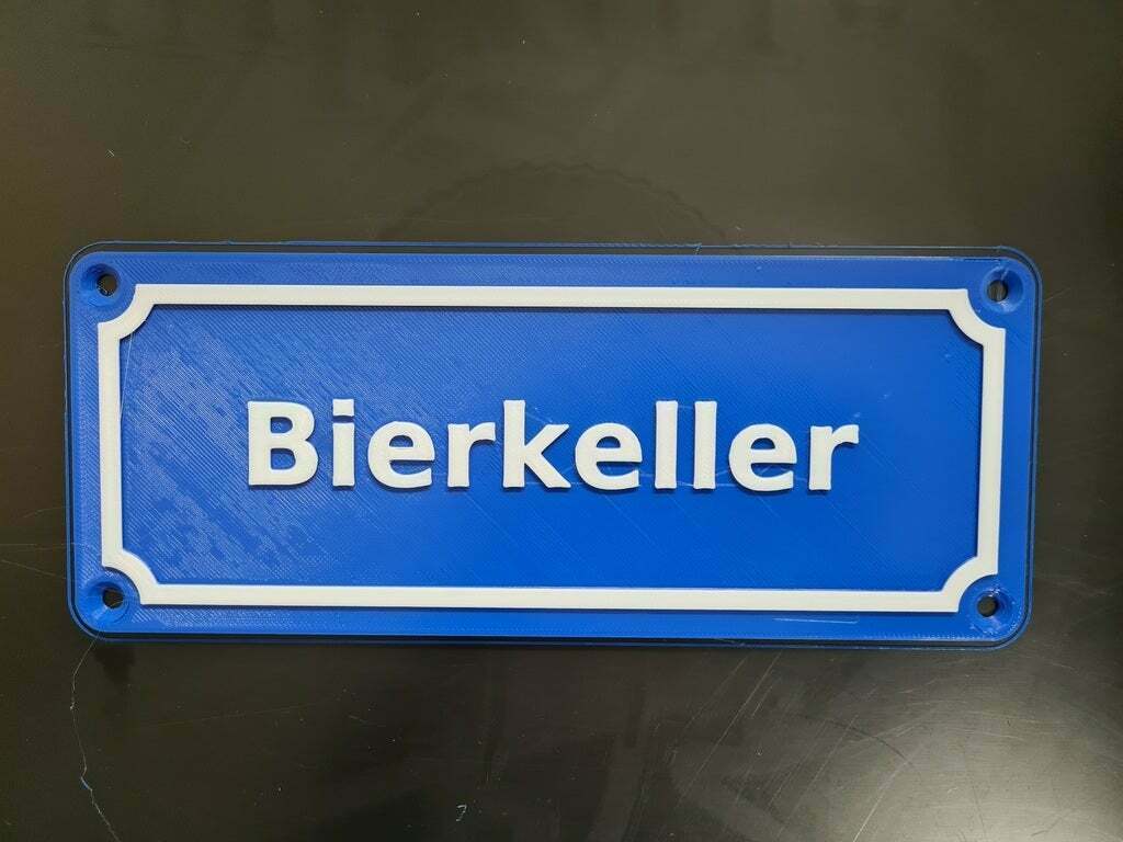🎨 Schild Bierkeller Sign Bierkeller・Бесплатный бесплатно STL для ・Cults