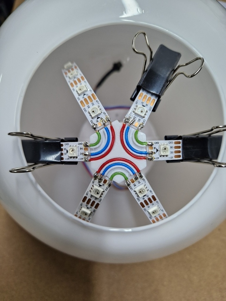 STL-Datei Ikea Fado Kugellampe Wled Ball Lampe 🏠・3D-druckbares Design ...